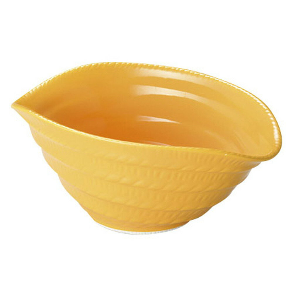 [商品名]　黄俵型小鉢[素材]　強化磁器[寸法]　φ14.8 x 9.8 x 6.1cm[産地]　日本商品によっては手造りのため、写真と色・かたちが若干異なることがございます。一般に陶磁器のサイズ・容量・色は、生産工程・焼成温度の変化・生産...