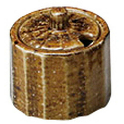 [商品名]　しのぎカスター 飴斑点 辛子入[素材]　陶磁器[寸法]　φ5 x 3.8cm[産地]　日本商品によっては手造りのため、写真と色・かたちが若干異なることがございます。一般に陶磁器のサイズ・容量・色は、生産工程・焼成温度の変化・生産...