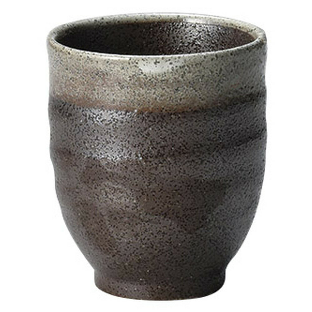 [商品名]　渕白ブラウン湯呑 大[素材]　磁器[寸法]　φ7 x 8.2cm(200cc)[産地]　日本※容量(cc)は目一杯入れたときの目安です。商品によっては手造りのため、写真と色・かたちが若干異なることがございます。一般に陶磁器のサイ...