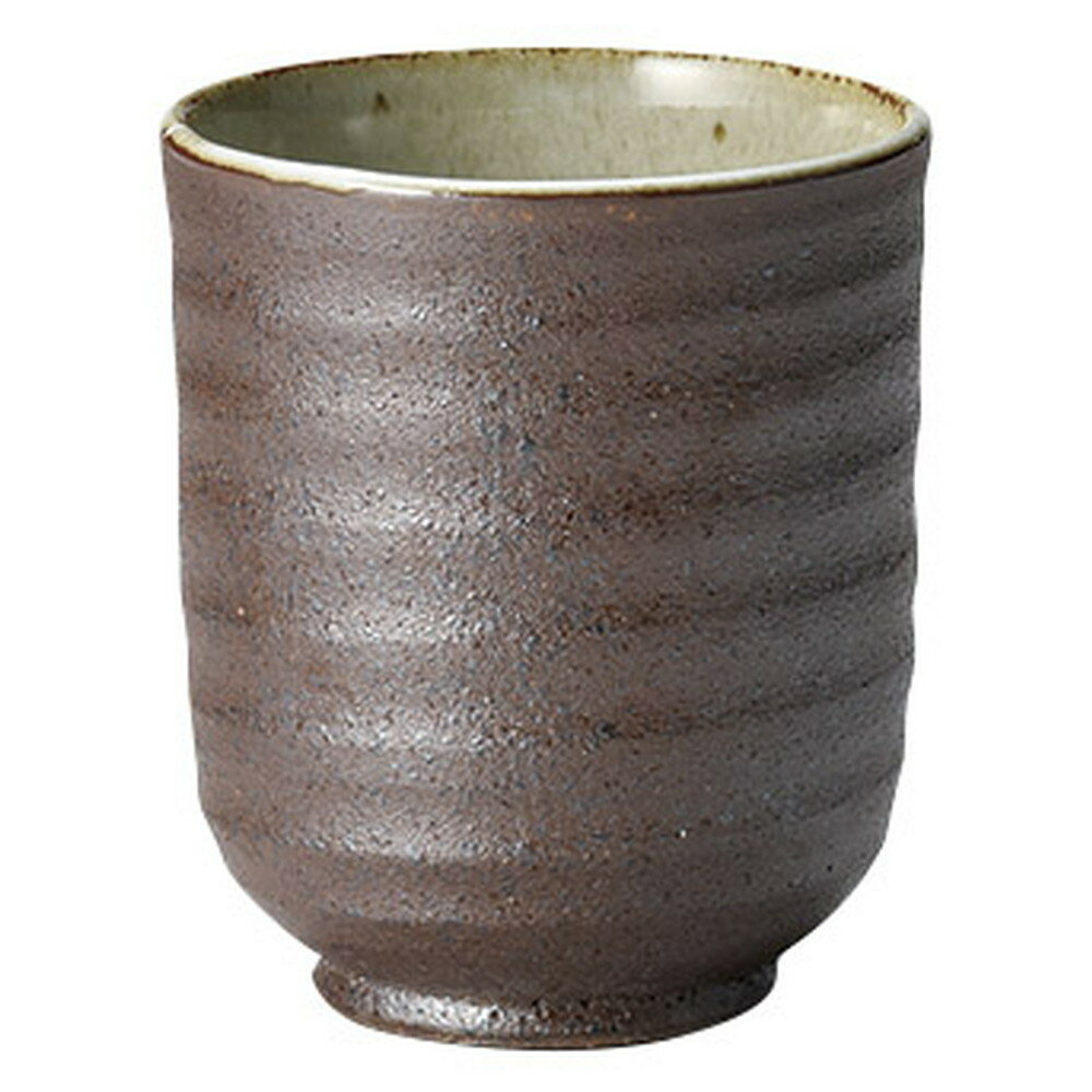 [商品名]　茶斑点湯呑 大[素材]　陶器[寸法]　φ7.4 x 8.6cm(200cc)[産地]　日本※容量(cc)は目一杯入れたときの目安です。画像は全サイズ同じものを使用しています。サイズによって、形状や色味、柄が異なる場合がございます...