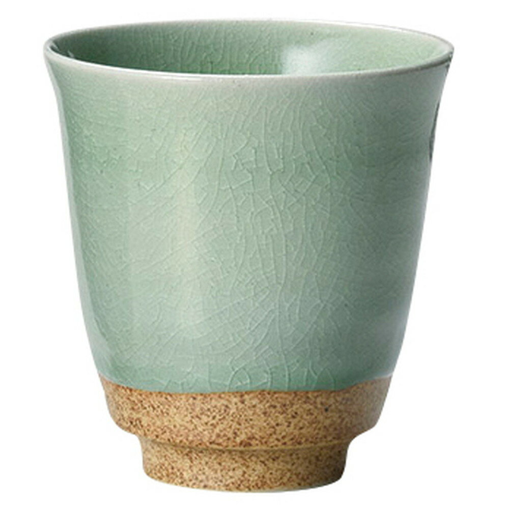 [商品名]　若草貫入湯呑[素材]　陶器[寸法]　φ8 x 8.3cm(170cc)[産地]　日本※容量(cc)は目一杯入れたときの目安です。商品によっては手造りのため、写真と色・かたちが若干異なることがございます。一般に陶磁器のサイズ・容量...