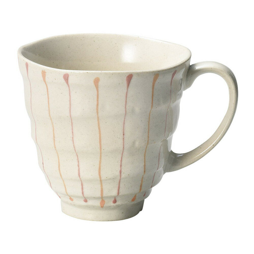 [商品名]　十草一珍マグ(ピンク)[素材]　陶器[寸法]　12.5 x 9.8 x 9.5cm(345cc)[産地]　日本※容量(cc)は目一杯入れたときの目安です。商品によっては手造りのため、写真と色・かたちが若干異なることがございます。...