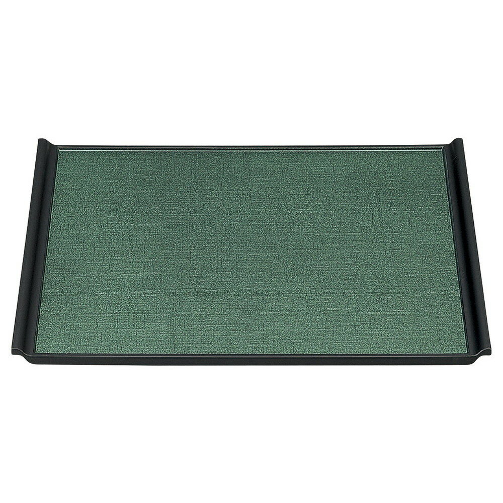 [商品名]　(A)宴布目盆 グリーンパール渕黒 尺2寸(キング塗)[素材]　ABS樹脂[寸法]　36.5 x 25.6 x 2.2cm[産地]　日本画像は全サイズ同じものを使用しています。サイズによって、形状などに違いがある場合がございます...