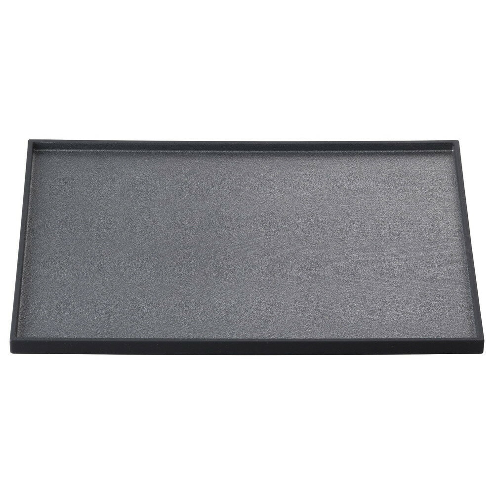 [商品名]　(A)平成木目長手盆 シルバー渕黒 尺2寸(キング塗)[素材]　ABS樹脂[寸法]　36.3 x 25.5 x 1.8cm[産地]　日本画像は全サイズ同じものを使用しています。サイズによって、形状などに違いがある場合がございます...