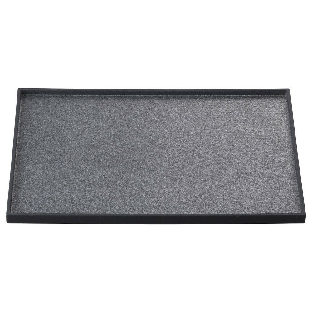 [商品名]　(A)平成木目長手盆 シルバー渕黒 尺4寸(キング塗)[素材]　ABS樹脂[寸法]　42.4 x 29.4 x 1.8cm[産地]　日本画像は全サイズ同じものを使用しています。サイズによって、形状などに違いがある場合がございます...