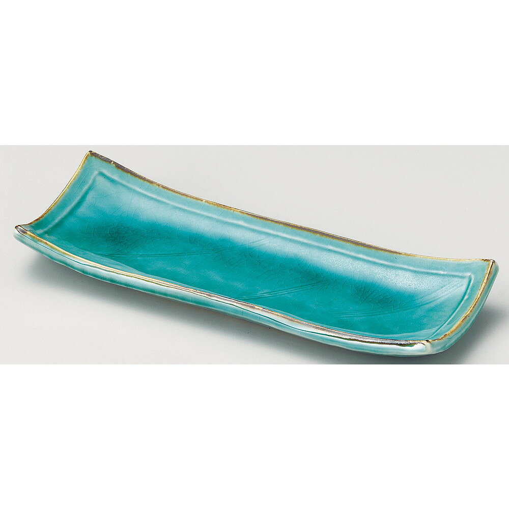 [商品名]　緑彩長皿[素材]　磁器[寸法]　24.5 x 9.2 x 2.8cmお店からご自宅まで、季節を問わず、様々なシーンでご利用いただける商品です。[ 24.5 x 9.2 x 2.8cm ] 磁器 日本製 一部の商品はメーカーよりお...