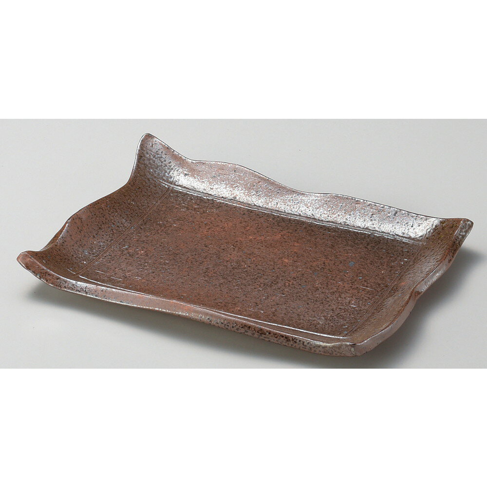 [商品名]　備前風モダンカット10.0長角皿[素材]　陶器[寸法]　29.5 x 21.5 x 3cmお店からご自宅まで、季節を問わず、様々なシーンでご利用いただける商品です。[ 29.5 x 21.5 x 3cm ] 陶器 日本製 一部の...