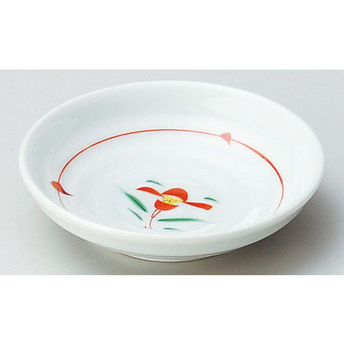 [商品名]　赤絵小花3.0皿[素材]　磁器[寸法]　φ9.5cmお店からご自宅まで、季節を問わず、様々なシーンでご利用いただける商品です。[ φ9.5cm ] 磁器 日本製 一部の商品はメーカーよりお取り寄せとなりますので、納期が前後するこ...