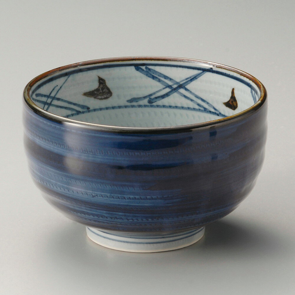 [商品名]　呉須巻錆点5.0丼[素材]　磁器[寸法]　[ φ15.3 x 9.5cm ]お店からご自宅まで、季節を問わず、様々なシーンでご利用いただける商品です。[ φ15.3 x 9.5cm ] 磁器 日本製 一部の商品はメーカーよりお取...