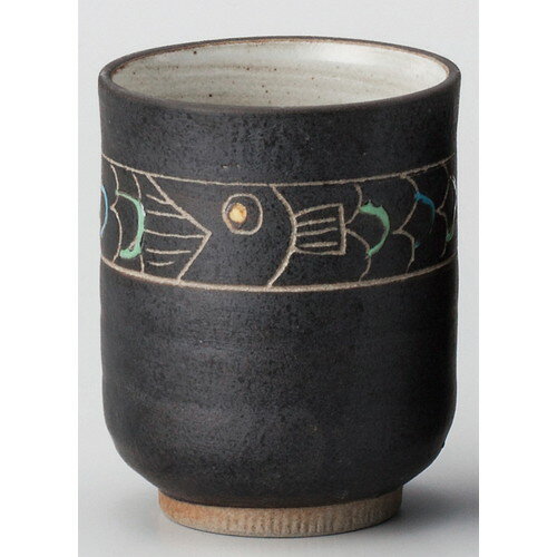 [商品名]　魚湯呑(大)[素材]　陶器[寸法]　[ φ6.8 x 8.4cm 220cc ]お店からご自宅まで、季節を問わず、様々なシーンでご利用いただける商品です。[ φ6.8 x 8.4cm 220cc ] 陶器 日本製 一部の商品はメ...