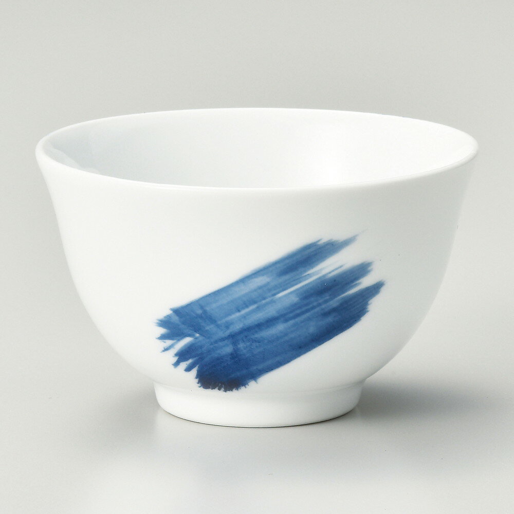 [商品名]　呉須刷毛反煎茶[素材]　強化磁器[寸法]　[ φ11.5 x 5.6cm 150cc ]お店からご自宅まで、季節を問わず、様々なシーンでご利用いただける商品です。[ φ11.5 x 5.6cm 150cc ] 強化磁器 日本製 ...