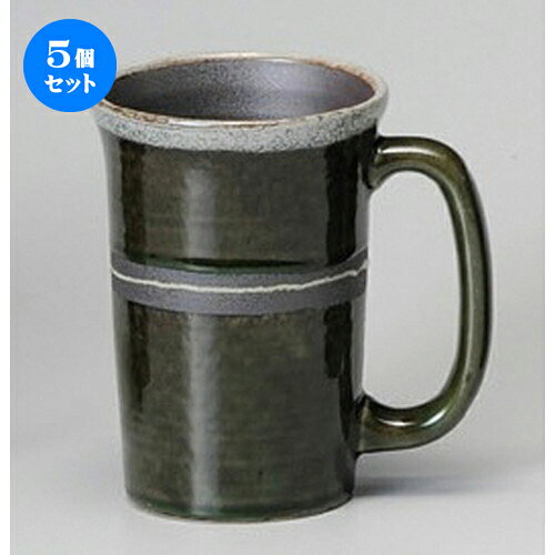 [商品名]　織部流しジョッキ[素材]　陶磁器[寸法]　[ 130 x 95 x 132mm ] お店からご自宅まで、季節を問わず、様々なシーンでご利用いただける商品です。1個あたりの寸法[ 130 x 95 x 132mm ]メーカーからの...