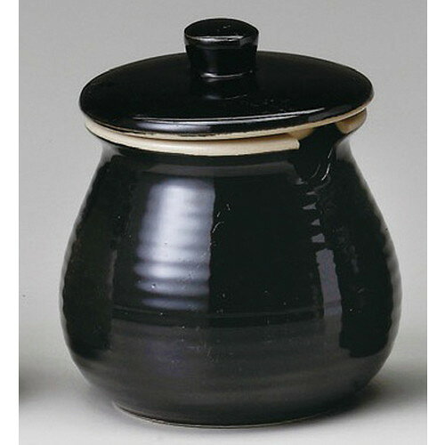 [商品名]　黒釉ソース入（小）[素材]　陶磁器[寸法]　[ 90 x H100mm・250cc ] お店からご自宅まで、季節を問わず、様々なシーンでご利用いただける商品です。[ 90 x H100mm・250cc ]メーカーからの取り寄せ商...