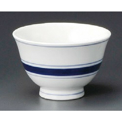[商品名]　呉須ライン反煎茶[素材]　陶磁器[寸法]　[ 90 x 57mm・170cc ] お店からご自宅まで、季節を問わず、様々なシーンでご利用いただける商品です。[ 90 x 57mm・170cc ] 強化メーカーからの取り寄せ商品の...