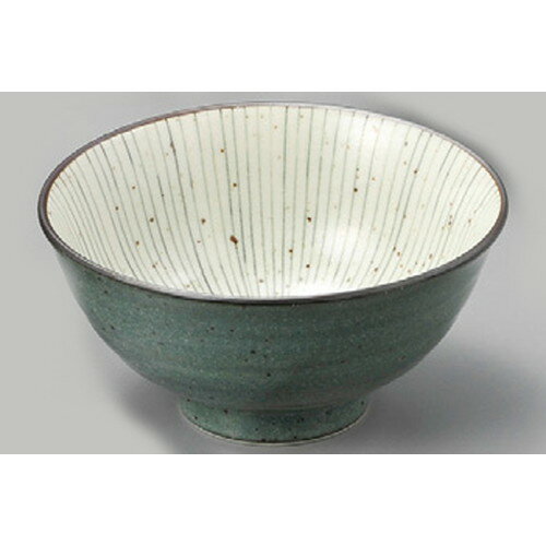 [商品名]　グリーン十草5.0丸丼[素材]　陶磁器[寸法]　[ 160 x 78mm ] お店からご自宅まで、季節を問わず、様々なシーンでご利用いただける商品です。[ 160 x 78mm ]メーカーからの取り寄せ商品の為、納期まで1週間前...