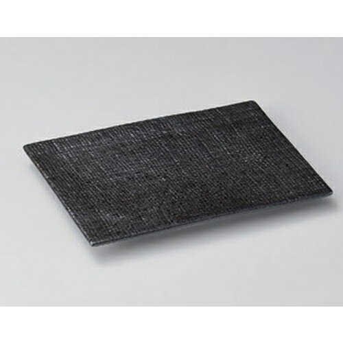 [商品名]　黒釉布目フラット串皿[素材]　陶磁器[寸法]　[ 17.2 x 12.2 x 1.2cm 314g ]お店からご自宅まで、季節を問わず、様々なシーンでご利用いただける商品です。[ 17.2 x 12.2 x 1.2cm 314g...