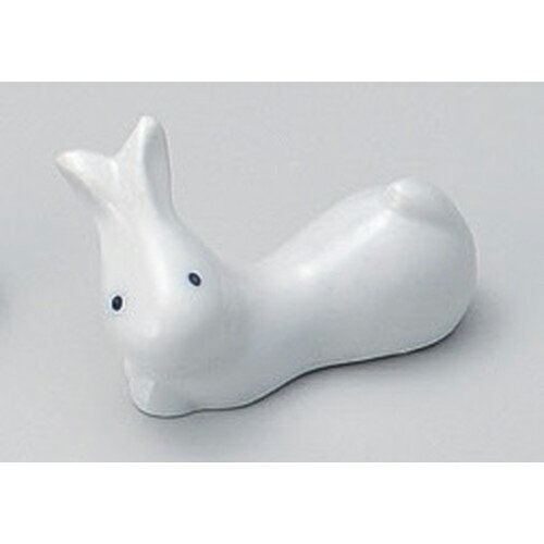 [商品名]　青目ウサギ箸置[素材]　陶磁器[寸法]　[ 5.4 x 3cm 33g ]お店からご自宅まで、季節を問わず、様々なシーンでご利用いただける商品です。[ 5.4 x 3cm 33g ] 一部の商品はメーカーよりお取り寄せとなります...