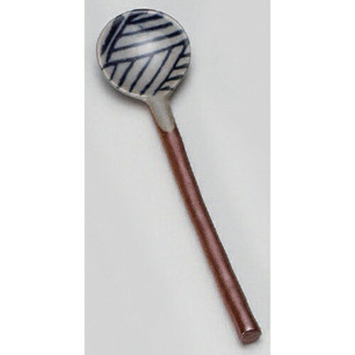 [商品名]　土物スプーンストライプ[素材]　陶磁器[寸法]　[ 2.7 x 11.3cm 11g ]お店からご自宅まで、季節を問わず、様々なシーンでご利用いただける商品です。[ 2.7 x 11.3cm 11g ] 土物 一部の商品はメーカ...