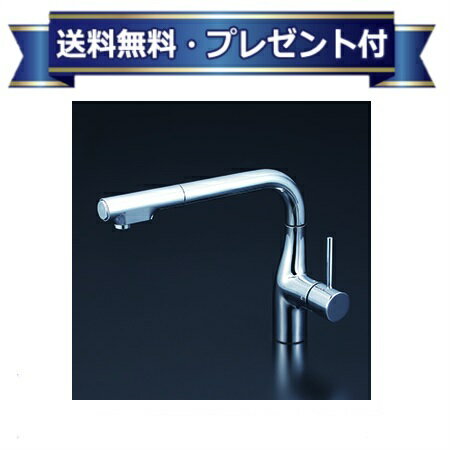 メーカー KVK(ケーブイケー) 商品名/仕様 ・キッチン水栓 ・シングルシャワー付混合栓 一般地用　撥水 ・eレバー ・撥水膜コーティング ・吐水口回転規制160° ・水受けトレー付[KM6101ECHS]