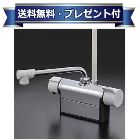 メーカー KVK(ケーブイケー) 商品名/仕様 ・デッキ形サーモスタット式シャワー ・取付ピッチ120mmタイプ ・シャワーヘッド白／シャワーホース白1.45m／白ハンガー ・300mmパイプ付 備考 こちらの商品は「KF771YR3」の後...