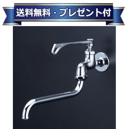メーカー KVK(ケーブイケー) 商品名/仕様 ・自在水栓 ・ワンタッチレバー仕様 ・ロングレバー単水栓 ・固定こま ご注意：後にカベなどがある場合は、ハンドルがカベなどに当たり回転が規制される場合があります。[K3LLT]