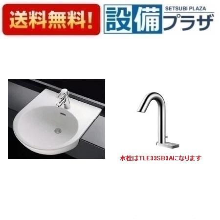 メーカー TOTO(トートー 東陶) 商品名/仕様 ・カウンター式洗面器 ・セルフリミング式はめ込み丸形洗面器 洗面器：500&times;550　深さ：144　実容量：7.5L ・台付自動水栓(単水栓) ・床排水 【セット内容】 ・L83...