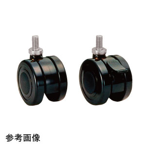 岡本工機　双輪キャスターエラストマー車の特徴●常温環境において、ゴムによく似た弾性を有する高機能熱可塑性エラストマーです。●ゴムと同等の圧縮永久歪や反発性を有し、耐熱老化性、耐候性、耐油性、耐薬品性に優れている。●TE　本体　ナイロン　車輪...