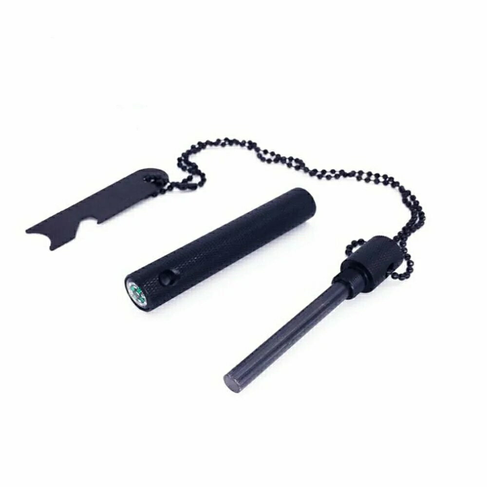 火打石 火打ち石 ファイヤースターター アルミ マグネシウム FIREDOOR 【製品用途】キャンプなどのアウトドア、BBQや災害時の防災用品として 【製品仕様】チェーン付き、コンパス付きのマグネシウム火打石です。 【製品仕様】慣れれば10...