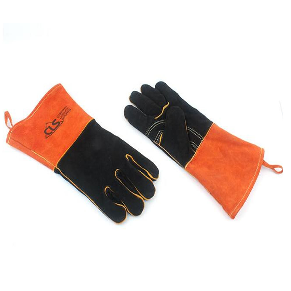 厚手の牛革素材でやけどの恐れのある作業におススメ耐熱手袋です。 表はしっかりとした牛革スエード。(最高防熱500度) 手のひらに二層作って火の取り扱い時の安全性を高めます 裏地が柔らかい生地製となっていて、 掴む作業やすくになりました。 火...