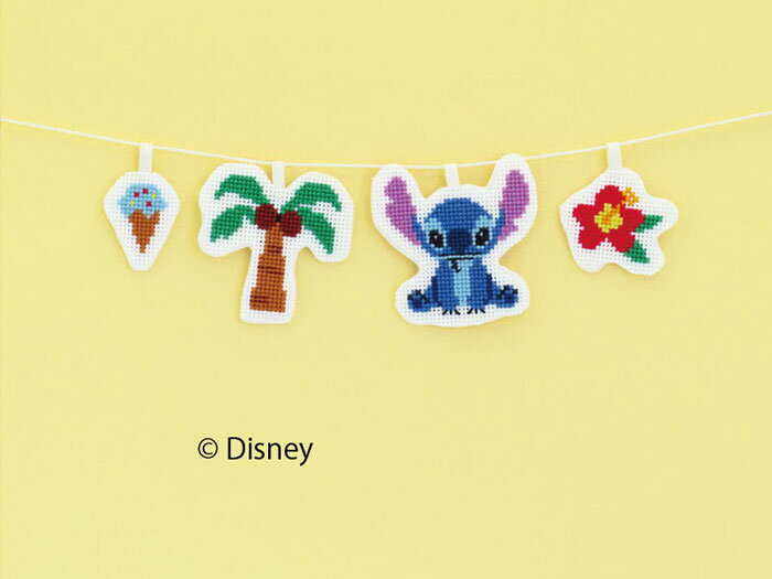 Disney　Cross Stitch　Kitディズニー　クロス・ステッチキットディズニーキャラクターのクロス・ステッチキットで楽しく手作り!作った後も色々なシーンで活躍できる、かわいいアイテムが登場です。●初〜中級者向●出来上がりサイズ:...