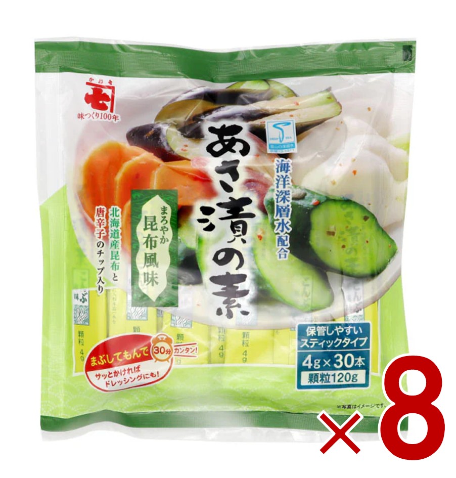 『商品説明』●こんぶだしから出たうまみと風味が楽しめる、 顆粒状のあさ漬の素です。●こんぶ風味が口の中いっぱいに広がります。●富山の海洋深層水使用。●お手軽簡単なスティックタイプです。食塩(国内製造)、海水（海洋深層水）、昆布エキスパウダー...
