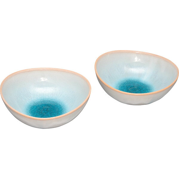 ●218247517/001329379●萩焼 ガラス釉 ペア鉢 ソライロ GA5‐43●現品約14.5×15.5×6cm●陶器（萩焼）●原産国、加工地 日本/日本●化粧箱入●常温[●オススメ 人気 ギフト 用途 ： 内祝 内祝い お返し ...