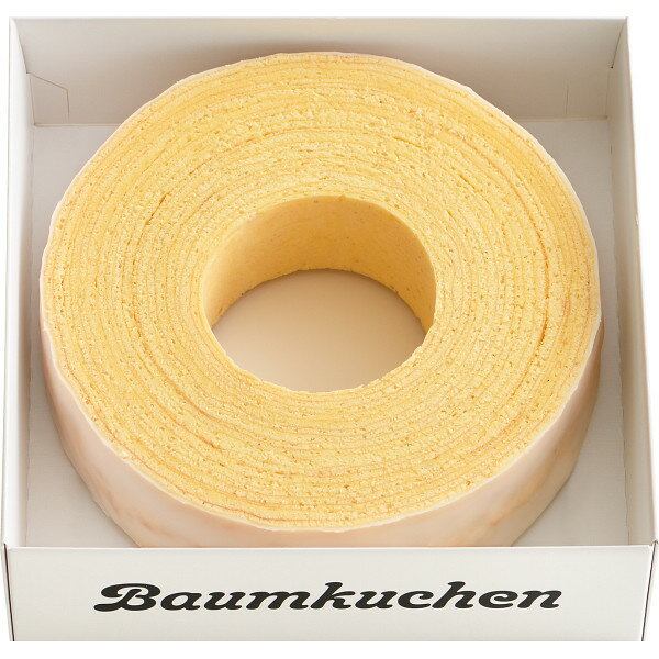 乳化剤や膨張剤を使わずに素材の力を使い、油脂はバターだけを使って焼きあげた、味わいと香り豊かな自慢のバウムクーヘンです。●バウムクーヘン（15.8φcm）×1●箱サイズ:18.8×18×5.8cm●箱重量:475g●温度帯区分:常温●賞味期...