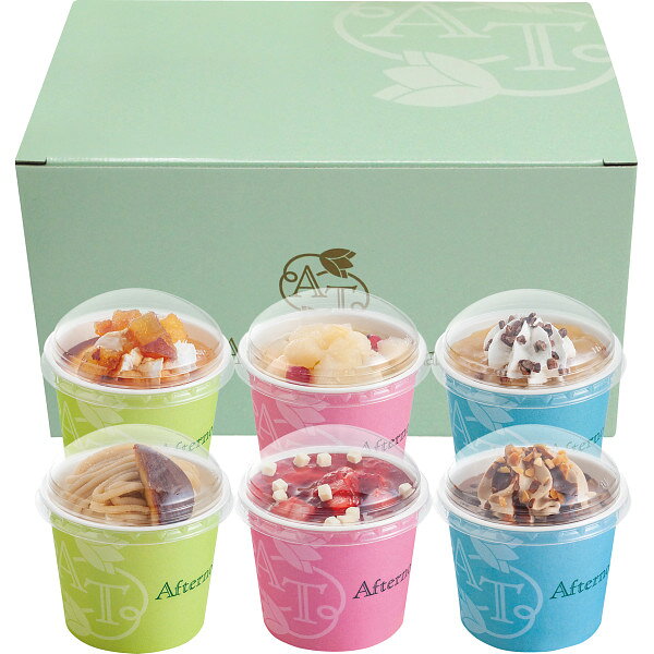 全国に店舗を展開する「アフタヌーンティー・ティールーム」の華やかなアイスギフト。店舗で人気のスイーツメニューやアレンジティーをイメージした6種類の詰合せです。●（洋梨とアールグレイ・苺とチーズ・スイートポテト・チョコバナナ・ダブルチョコレー...