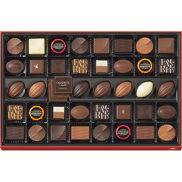 洋酒を使用せずにモロゾフ自慢のチョコレートを詰め合わせました。プレーンのチョコレートやキャラメルクリーム入りのチョコレートなどお子様からご年配まで幅広くお楽しみいただけます。●ブランド名:モロゾフ●チョコレート×42●箱サイズ:31.6×2...