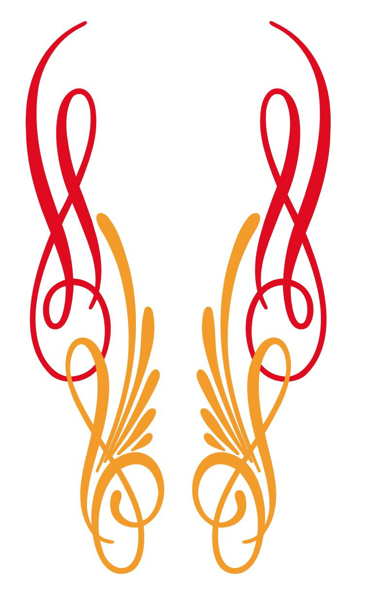 ★サイズ：　片方：縦20cm×横5cm★塩ビシート、屋外用長期対応★デザインのみが残るステッカーです。★背景の格子柄は、地肌とお考え下さい。★耐海水性　船舶、サーフボードもOKクールなピンストライプデザイン！貼るだけでイイ感じにカスタマイズ...