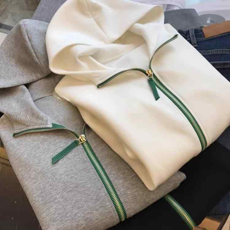 ・柄: 拼色・スタイル: 日韓カジュアル・カテゴリ: 卫衣/绒衫・袖丈: 長袖・着丈: 普通丈(50cm<着丈≤65cm)・ネックライン: 連帽・タイプ: カーディガン・フィット: ゆったり・素材: ポリエステル・主な素材の含有量: ...