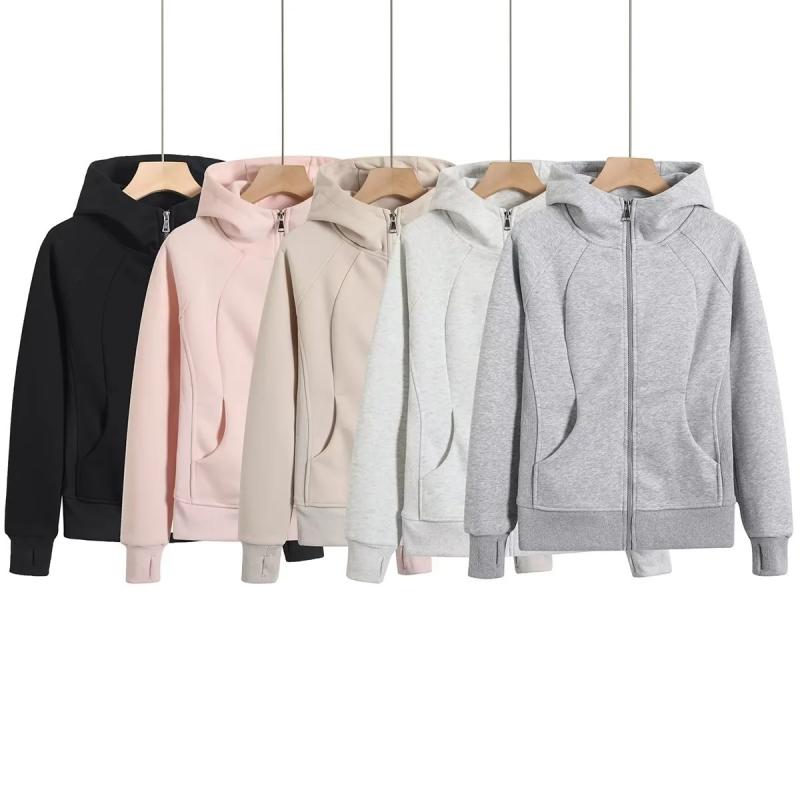 ・柄: 配色・スタイル: カーディガン・シルエット: ゆったり・着丈: 普通(50cm<着丈≤65cm)・袖丈: 長袖・袖のタイプ: ドルマンスリーブ・ネックライン: フード付き・厚さ: 普通・特徴: ジッパー・加工: パッチワーク/...