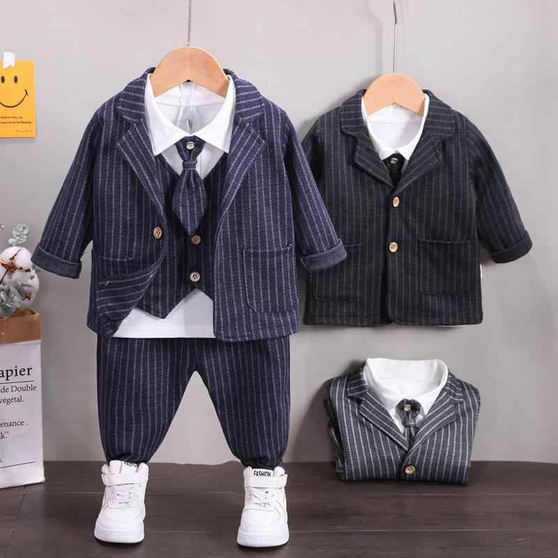 ・カテゴリ: キッズスーツ・スタイル: 韓国風・対象年齢: 乳幼児(1~3歳, 80~100cm)・シーズン: 春、秋・袖丈: 長袖・パンツ丈: 長ズボン・厚さ: 普通・柄: ストライプ、カートゥーン・素材: 綿・素材構成: 綿95%・安全...