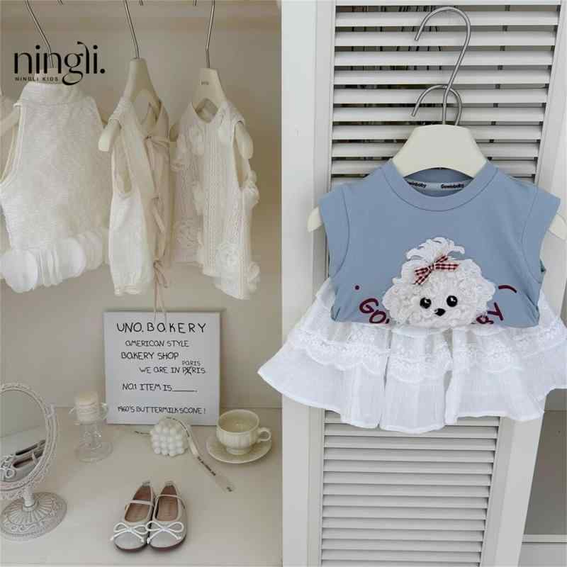 ・カテゴリ: 子供用セットアップ・対象: 女児・スタイル: 韓国風・セット内容: トップス、スカート・対象年齢: 3～8歳・シーズン: 夏・袖丈: 半袖・フード: なし・厚さ: 薄手・柄: 動物、カートゥーン、顔・要素: セットアップ、カー...