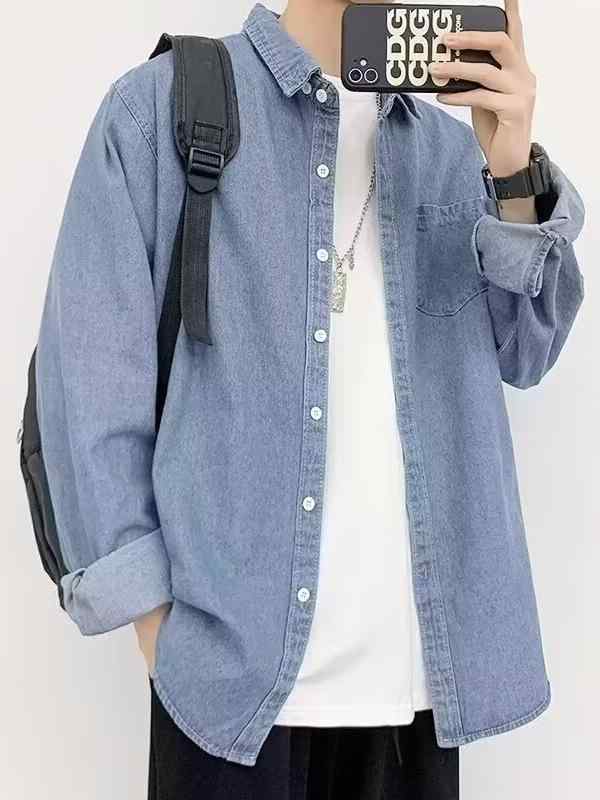 ・カテゴリ: シャツ・スタイル: 通勤・対象: 18-24歳・デザイン: カーディガン・フィット: ゆったり・襟の形: スクエアネック・袖丈: 長袖・柄: 無地・厚さ: 普通・素材: 綿・素材の割合: 31-50%・対象: 若者、成人男性・...