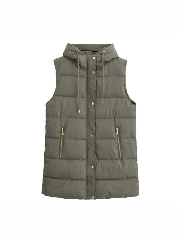 ・スタイル: street fashion・着丈: ロング(80cm～100cm)・ネックライン: フード付き・柄: 無地・カラー: ブラック、アーミーグリーン、オフホワイト・サイズ: XS、S、M、L・対象: レディース・種類: カーディ...