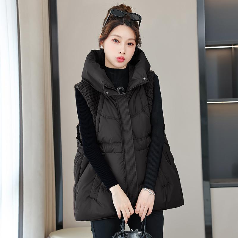 ・スタイル: 通勤・素材: ポリエステル、羽毛綿・ネックライン: フード付き・着丈: 普通(50cm超65cm以下)・フィット: レギュラー・前立て: ジッパー・柄: 幾何学模様・カラー: 米白色, ブラック, コーヒー色, オレンジ・サイ...