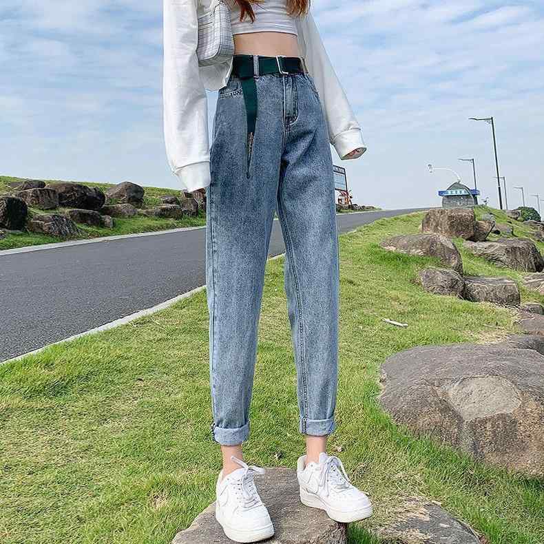 ・素材: 綿・スタイル: ストレートパンツ・パンツ丈: 9分丈・ウエスト: ハイウエスト・厚さ: 普通・流行の要素: 無地、ロールアップ、ウォッシュ加工・カラー: ブラック、レトロブルー、ダークグレー、ライトブルー、ブルーグレー、アプリコッ...