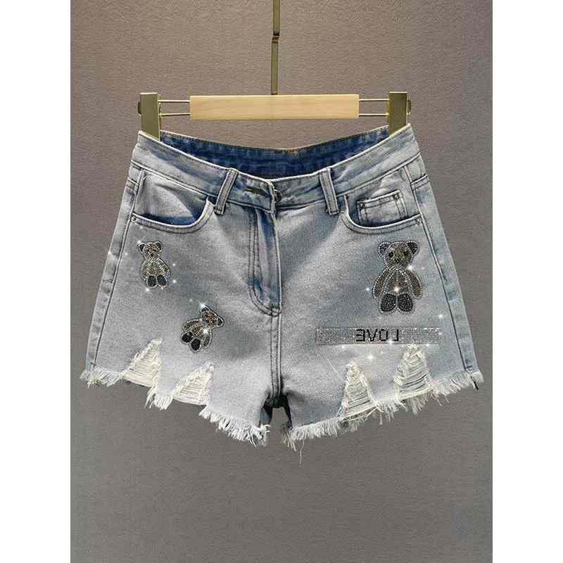 ・素材: 綿、デニム・スタイル: ワイドレッグ、ハイウエスト・パンツ丈: フルレングス・カラー: ライトブルー・サイズ: S, M, L, XL, 2XL, 3XL