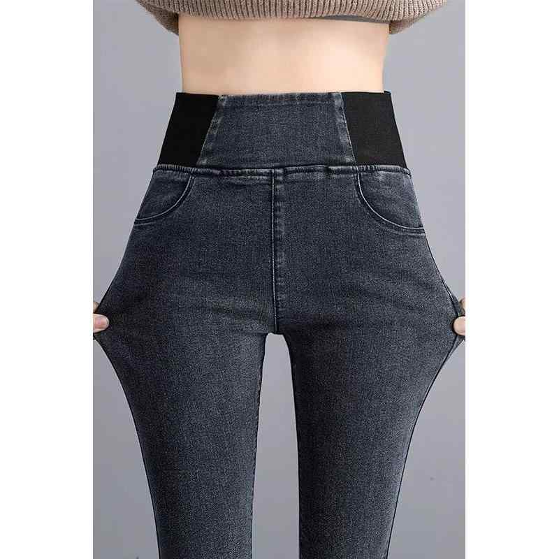 ・生地: 綿・主な素材: 綿95%以上・スタイル: 鉛筆パンツ、都市風・パンツ丈: 長ズボン・ウエスト: ハイウエスト・流行の要素: 無地、水洗い加工、ユーズド加工・カラー: 黒灰色, レトロブルー, ピュアブラック, 黒灰色-裏起毛, レ...