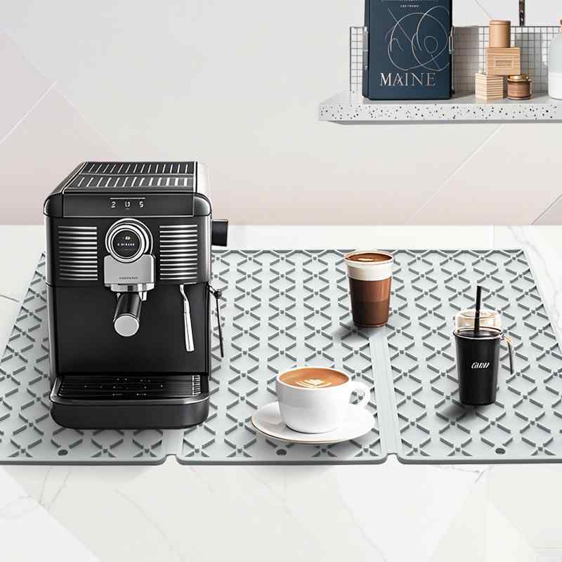 ・素材: シリコン・柄: 無地・カラー: グレー, ブラック・形状: 方形・スタイル: 現代シンプル・機能: 防滑, 瀝水, 断熱・使用場所: 家庭, 浴室, スタジオ・その他: 折りたたみ可能