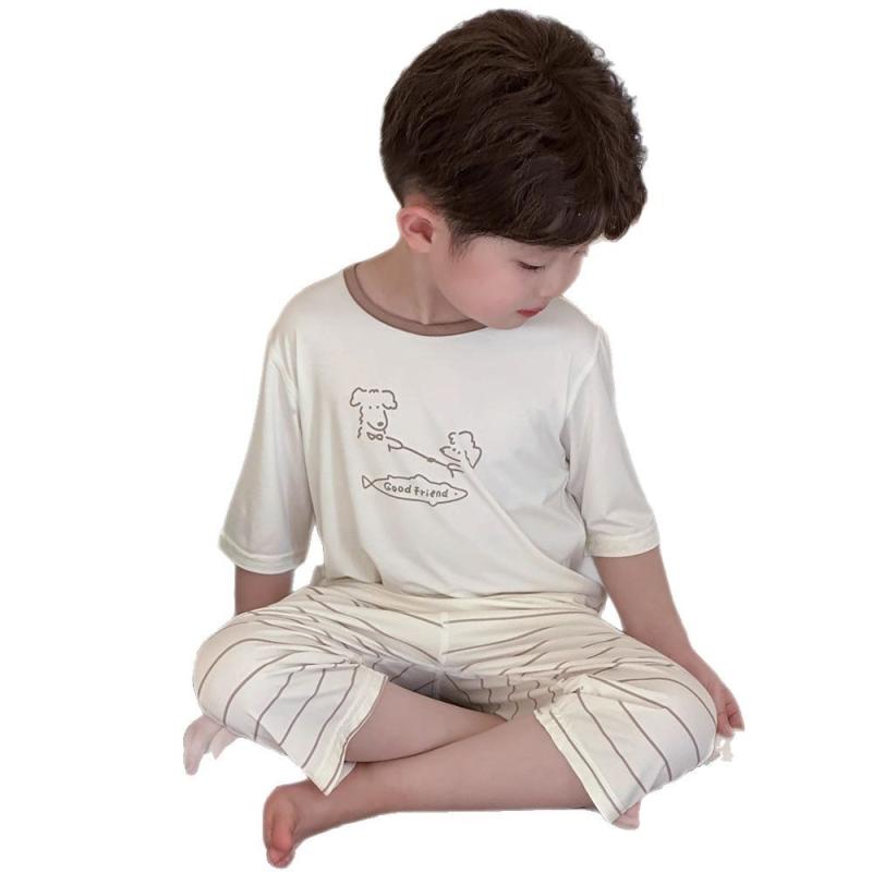 ・安全等級: A類・生地: エココジー・対象: 男の子・色: 藍大象、藍车复古熊、ロボット、折纸恐龙、月亮熊、条纹狗、恐龙、パンダ・対象年齢: 3～8歳 (100～140cm)・スタイル: シンプル・適合身長: 90cm、100cm、110...