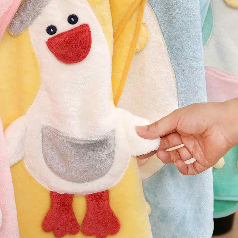 ・素材: 珊瑚绒、ポリエステル88%、ポリアミド12%・重量: 約200～300g・カラー: 加油鸭-ピンク、加油鸭-グリーン、加油鸭-イエロー、加油鸭-グレー、加油鸭-ブルー、ペンギン-ピンク、ペンギン-グリーン、ペンギン-イエロー、ペン...