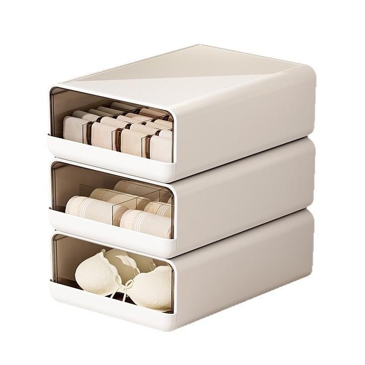 ・スタイル: 現代的、ミニマル・素材: プラスチック・カラー: 大号ホワイト(無格-下着ボックス)、大号ホワイト(10格-パンツボックス)、大号ホワイト(15格-ソックスボックス)、大号2点セット(パンツボックス+ソックスボックス)、大号3...